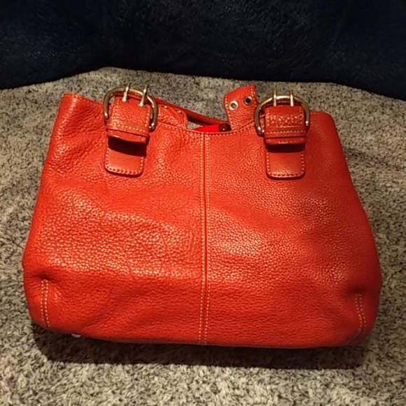 Tignanello | Bags | Authentic Tignanello Leather Orange Bag | Poshmark